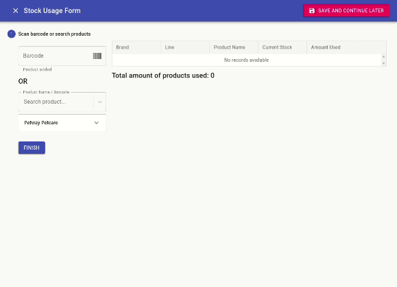 How To Do Stock Usage – Client Diary