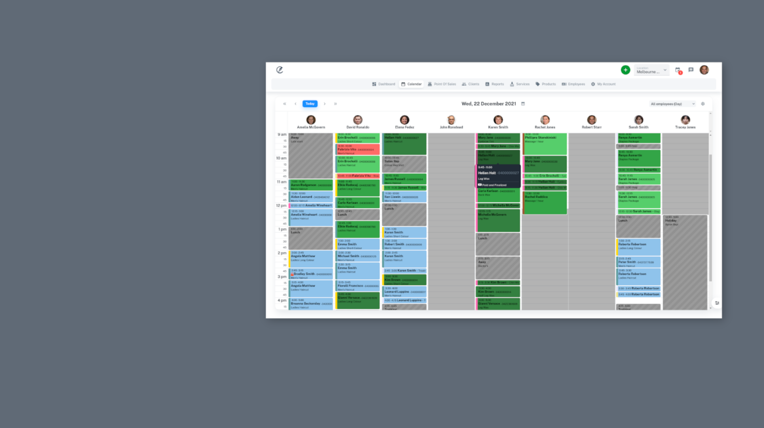 Appointments – Client Diary
