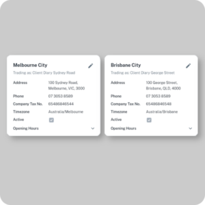 Features Overview – Client Diary