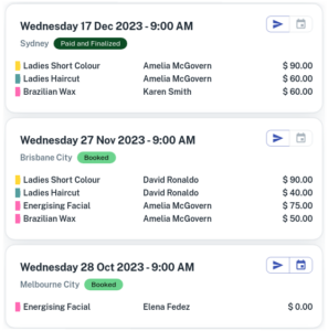 Client Management – Client Diary