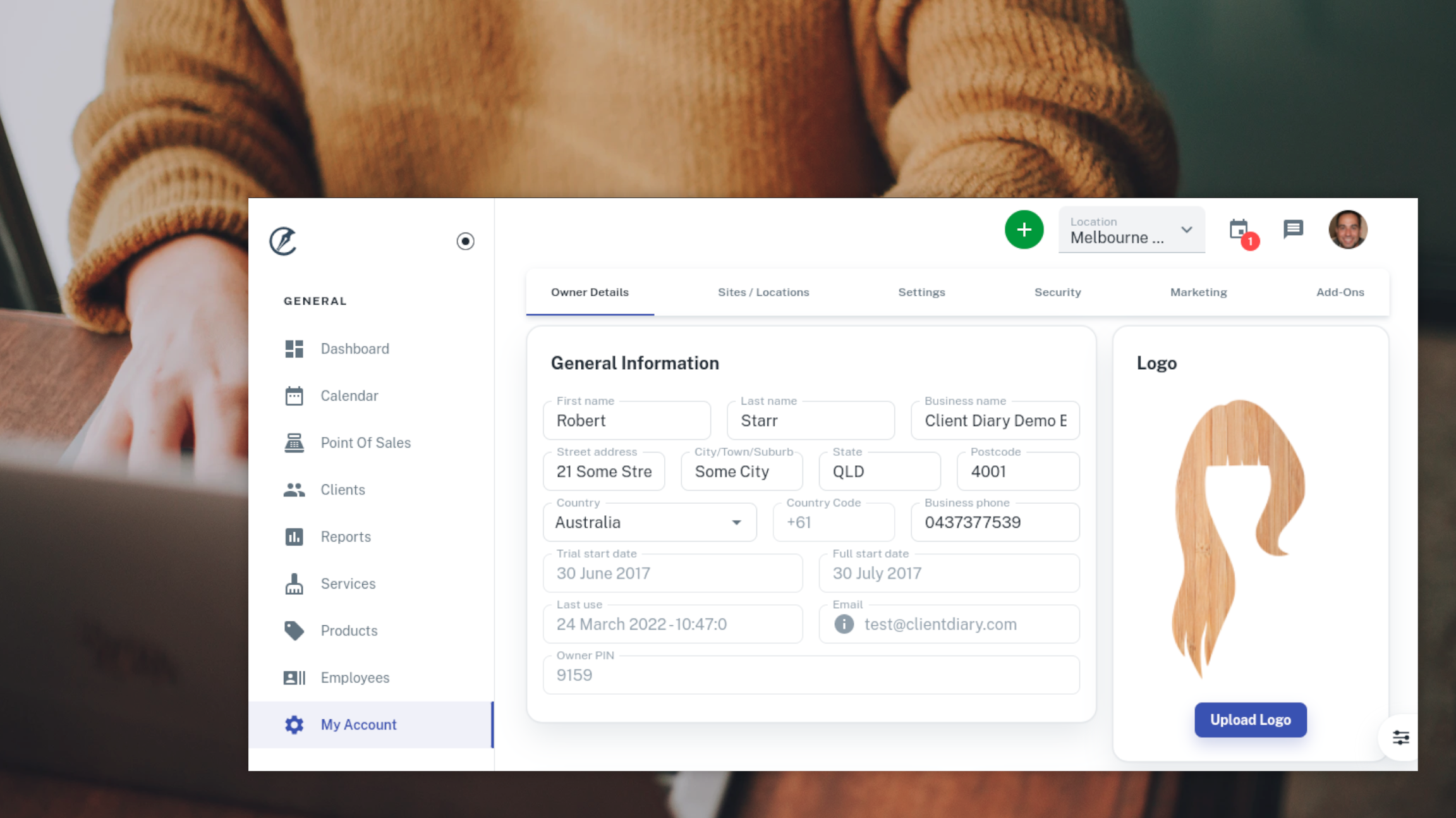 Business Management – Client Diary
