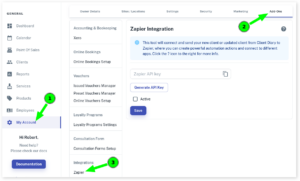 Setting up Zapier Integration – Client Diary