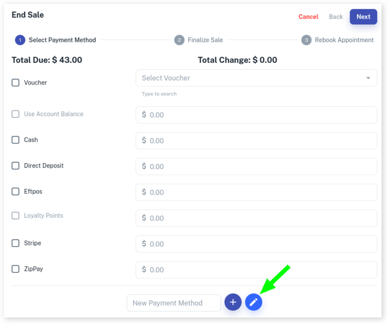 How to Edit Payment Methods – Client Diary