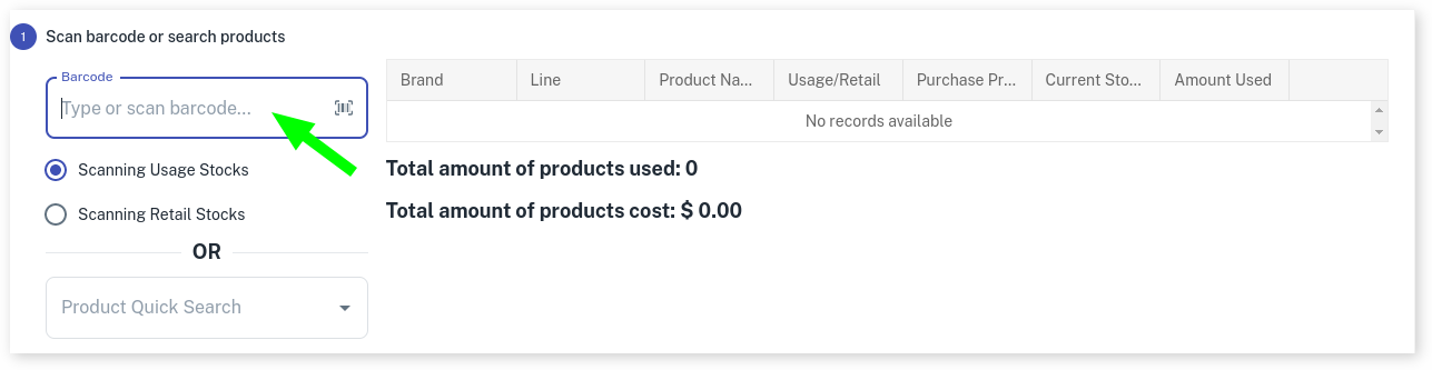 How To Do Stock Usage – Client Diary