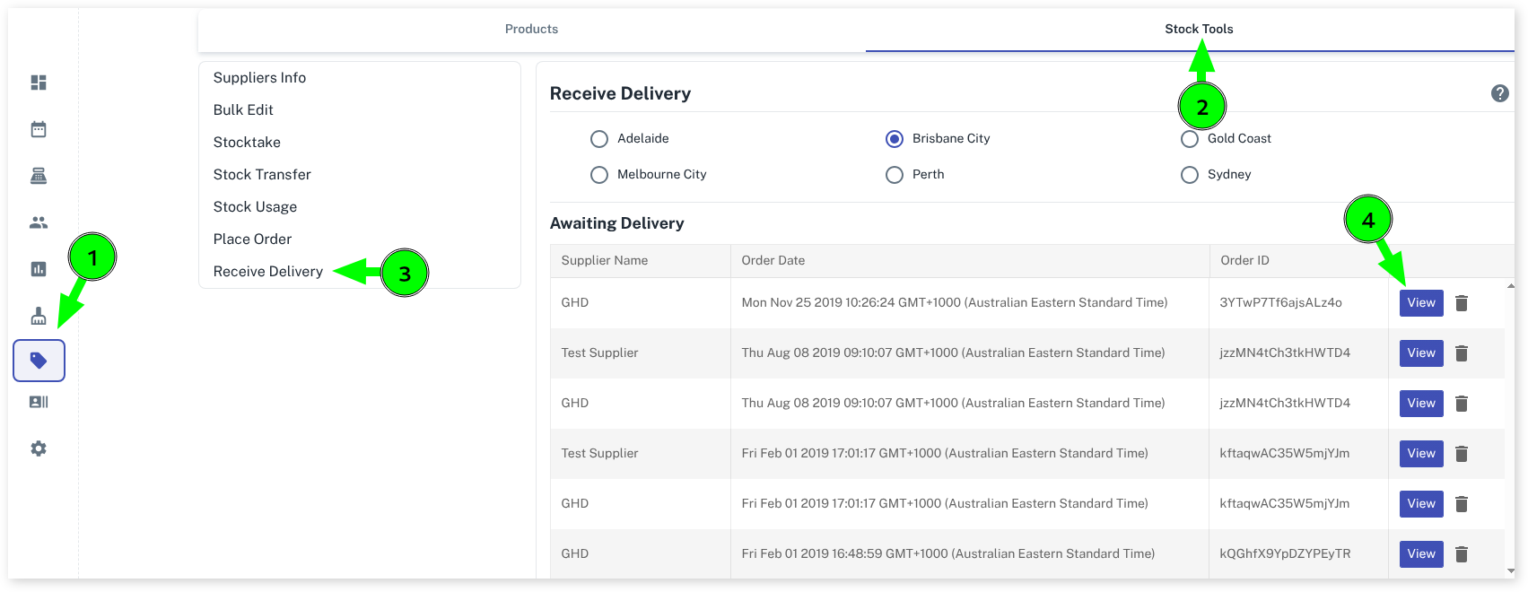 How to do a Received Delivery for Your Product Orders – Client Diary